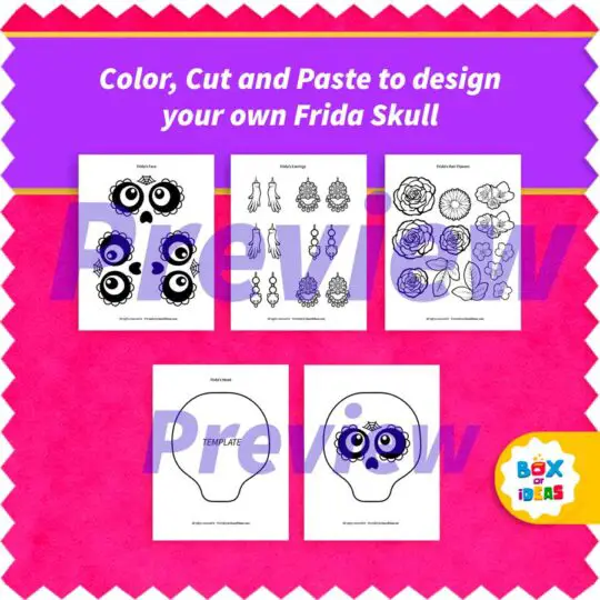 Frida Kahlo Sugar Skull: Day of The Dead Craft - Box of Ideas