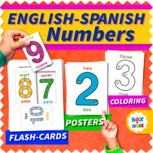 Bilingual English-Spanish Numbers 1 to 10 - Box of Ideas